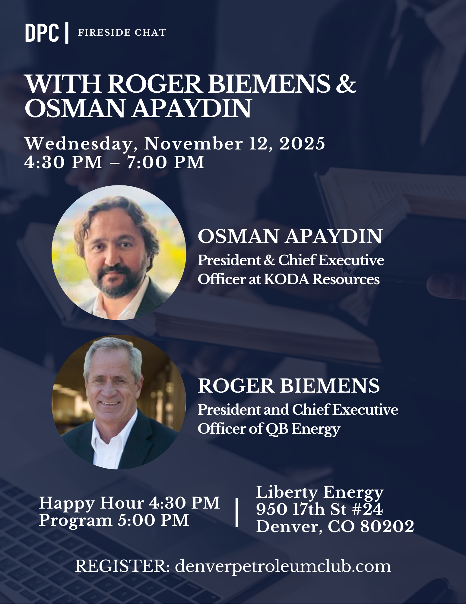 DPC Speaker Series - Fireside Chat with Roger Biemans and Osman Apaydin